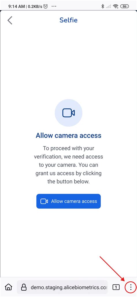 How To Allow Camera Access Permissions On My Device Alice Biometrics