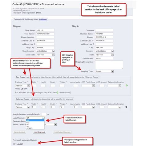 UPS Shipping Label Printing Thirty Bees Store