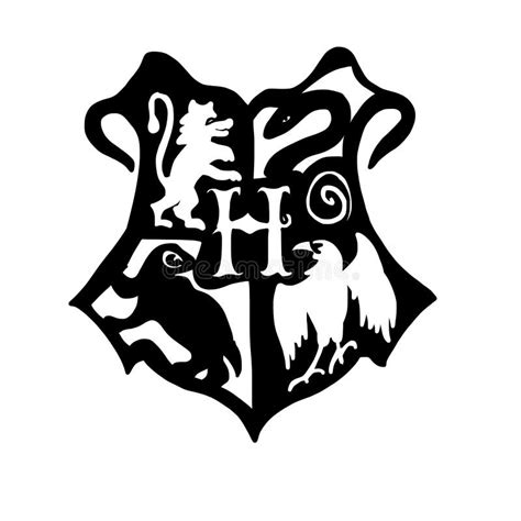 Logo Harry Potter Hogwarts En Dessin Animé Style Doodé De Hogwarts Jeu Hérité Illustration De