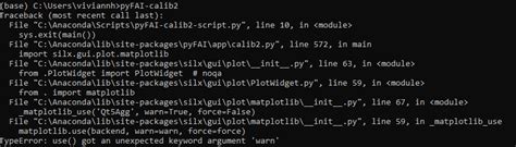 Cannot Open PyFAI Calib Issue Silx Kit PyFAI GitHub