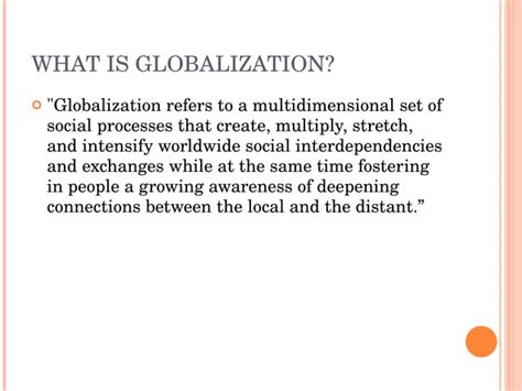 Globalization Globalization