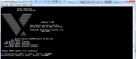 1565 Booting From Vxworks Real Time Operating System From Sdmmc