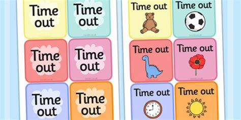 Time Out Cards