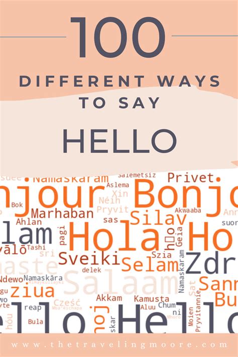 How To Say Hello In All Languages For World Travelers How To Say Hello Other Ways To Say