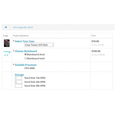 OpenCart Grouped Product Configurable