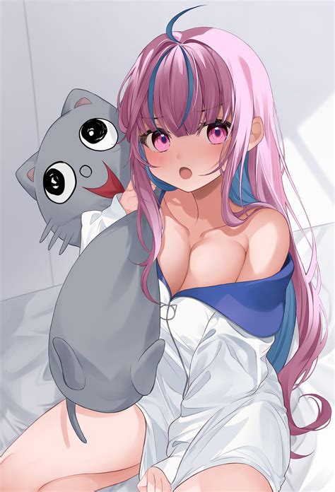 Minato Aqua And Neko Hololive Drawn By Hazurerakugaki Danbooru