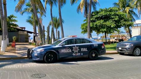 Mexican Police Car Vehicle Police Operation In Puerto Escondido Mexico Stock Footage Video Of