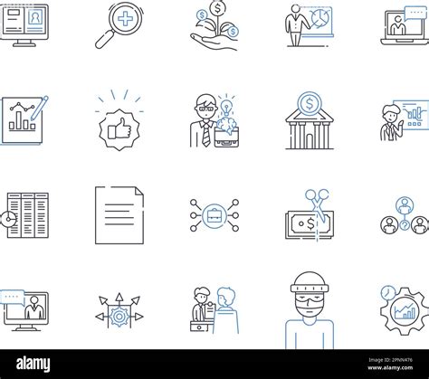 Quality Alaytics Line Icons Collection Metrics Analysis Performance Standards Benchmarking