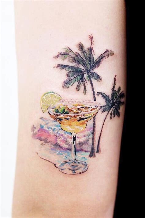 Tropical Tattoo By Guseull Tattoo Beach Tattoo Creative Tattoos Tattoos