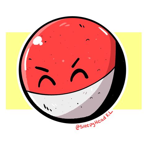 Voltorb Pokemon Cute Fan Art Drawing Kanto Electric Type Fan