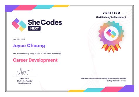 Joyce Cheung Shecodes Profile Shecodes