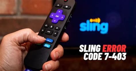 Sling Error Code 7 403 Fix 2024 Viraltalky