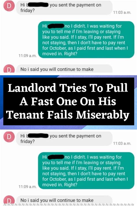 Landlord Tries To Pull A Fast One On His Tenant Fails Miserably Artofit