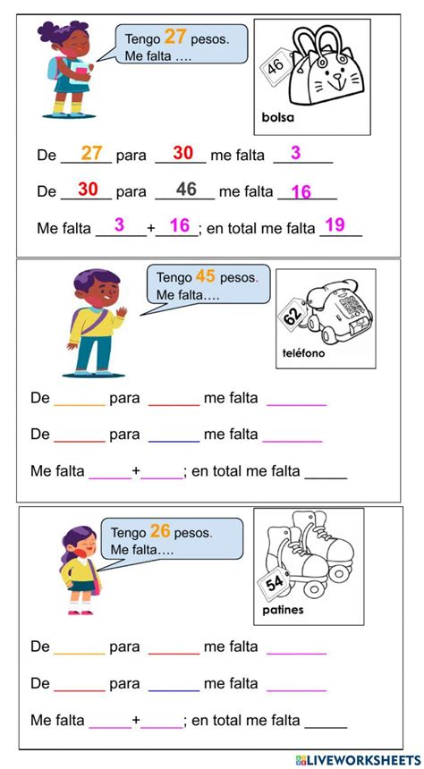¿cuánto Falta Para Llegar Interactive Worksheet Live Worksheets