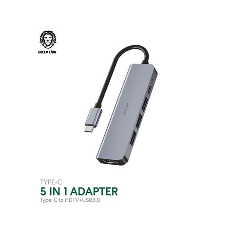 5 In 1 Usb C Hub Multiport Adapter Type C Iclik