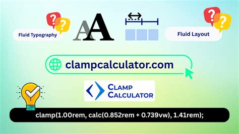 Clamp Calculator For Fluid Typography And Css Responsive Design