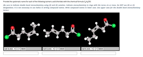 Solved Provide Systematic Names For The Compounds Using Chegg Com