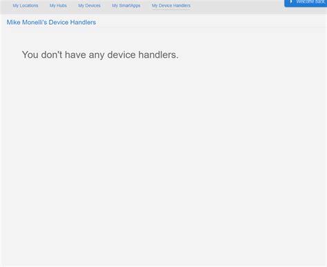 Cant Create A Device Handler Devices And Integrations Smartthings