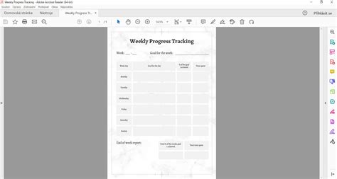 Progress Template Etsy