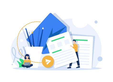 Email And Messaging Email Marketing Campaign Working Process New Email Message Flat Design Icon