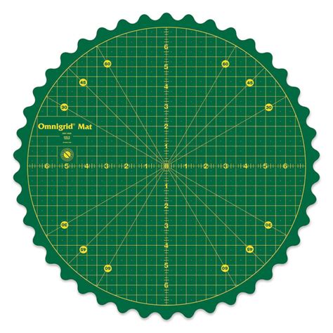 Omnigrid 360 Rotating Cutting Mat Green Yellow 14 Blick Art Materials