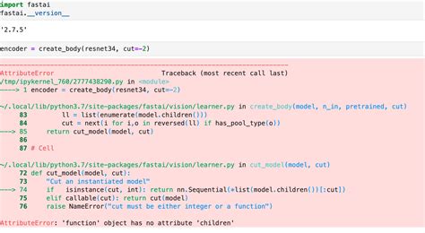 Resnet34 Model Attributeerror Function Object Has No Attribute