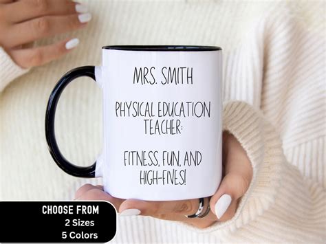 Personalized Physical Education Teacher T Custom Physical Education Teacher Mug Teacher