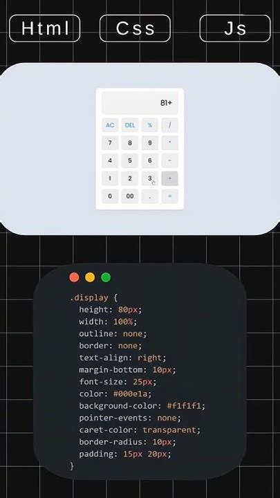 😱 Create A Calculator Website Using Html Css And Js Shortsfeed Learnhtml5andcss3 Webdesign