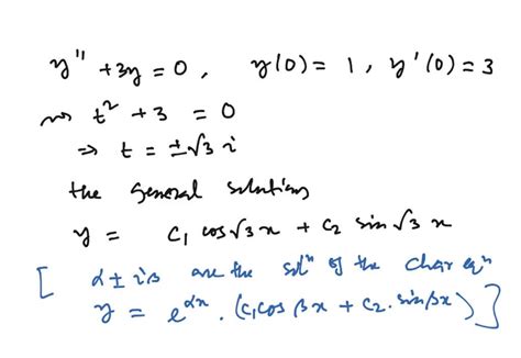 Solved 1 Find The Real Valued Solution To The Initial Value Problem