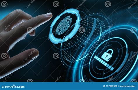 Fingerprint Scan Provides Security Access With Biometrics Identification Business Technology