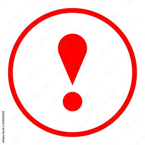 Yellow Circle Exclamation Mark Icon Warning Sign Vector Image Warning