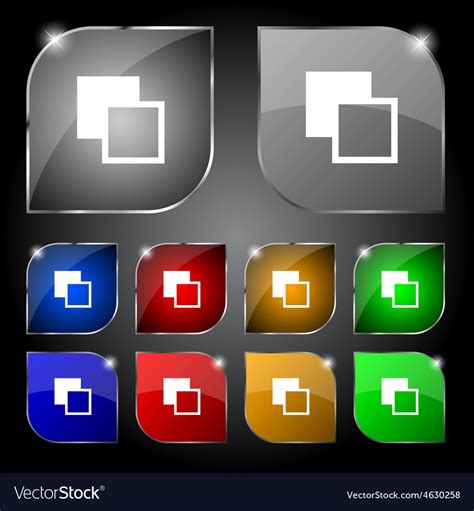 Active Color Toolbar Icon Sign Set Of Ten Colorful