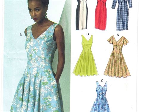 Vogue Easy Options Dress Pattern 8997 Uncut Sizes 6 14 Bust 305 36