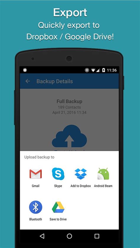 Easy Contacts Backup Restore My Nile Story