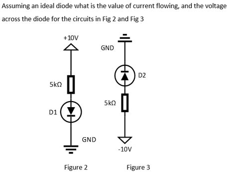 Solved Assuming An Ideal Diode What Is The Value Of Cur