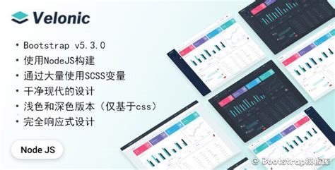 Nodejs创建功能齐全的后台管理模板 Velonic