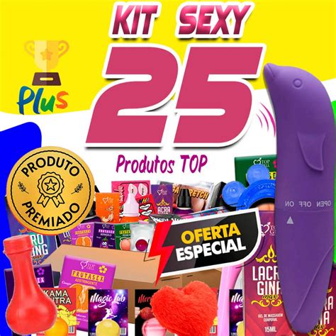 Kit Sex Shop 25 Produtos Eróticos Gel Sexy Lubrificante Sexual Vibrador Feminino E Masculino