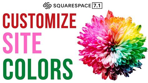 squarespace tutorial [2020] customizing colors of fonts and content