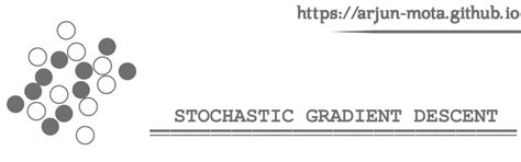 Stochastic Gradient Descent Terminologies Arjun Motas Blog