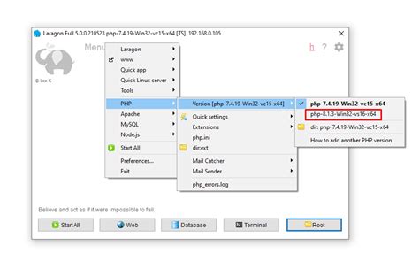 How To Upgrade Php 8 In Laragon