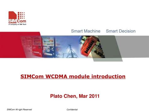 PPT SIMCom WCDMA Module Introduction PowerPoint Presentation Free Download ID