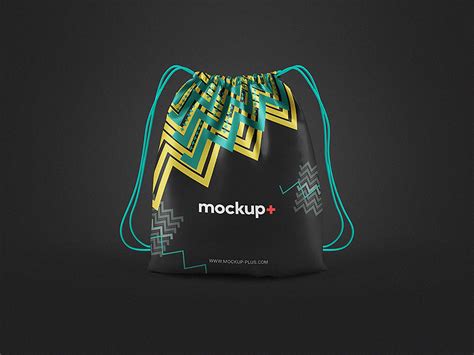 Free Drawstring Bag Mockup PSD