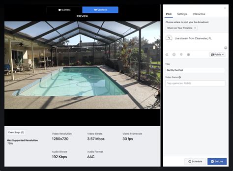 Using Live Rtmp Outputs To Stream To Facebook And Youtube