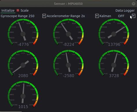 I2c Sensors Kuttypy Graphical Interface Documentation