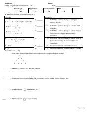 Unit 4 5 Assignment Pdf MDM 4U0 Name Unit 5 Assignment