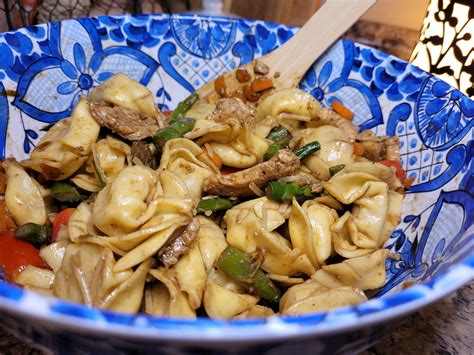 Balsamic Chicken Tortellini Salad In The Kitchen With Momma Mel
