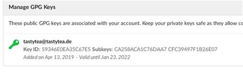 Expiry Date Of Gpg Key Is Reported Wrong · Issue 6599 · Go Giteagitea