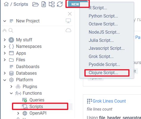 Custom Script Handler Datagrok