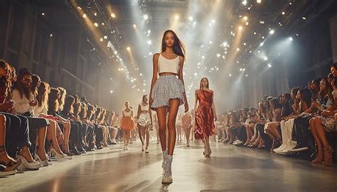 Stylish Models Walking The Fashion Runway In Trendsetting Designs