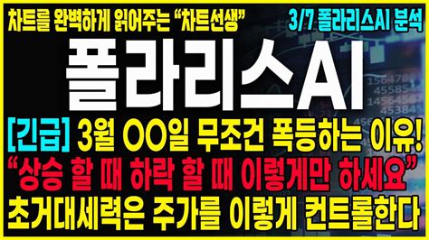 폴라리스ai 긴급분석 오늘 윗꼬리의 두 가지 해석 매물소화 Or 차익실현 이렇게 대응하세요 3월 Oo일 주목해야합니다 Mds테크주가 Mds테크주가전망